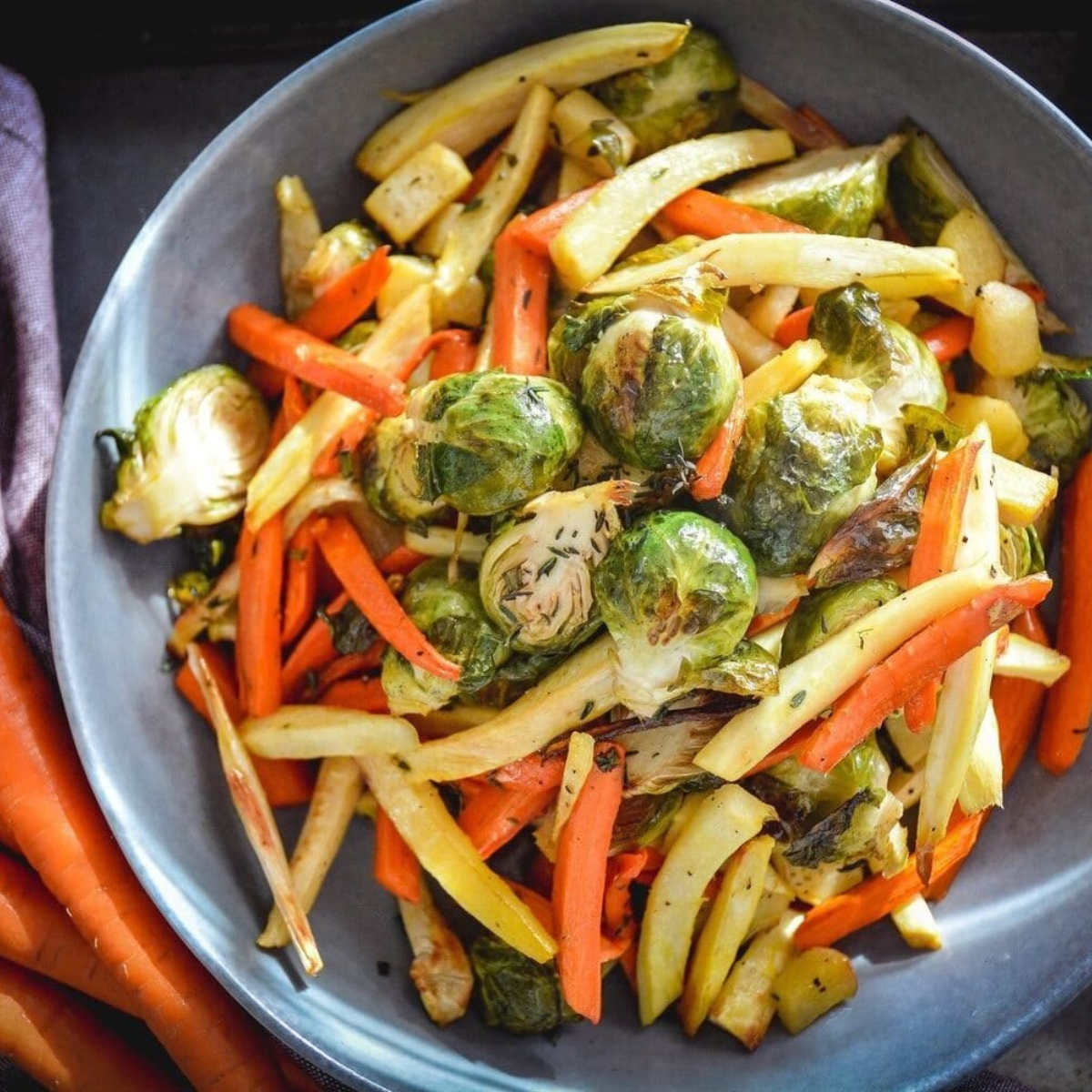 Root Vegetables For Thanksgiving Roasted Fall Vegetables With Balsamic
