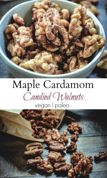 Maple Cardamom Candied Walnuts - Calm Eats