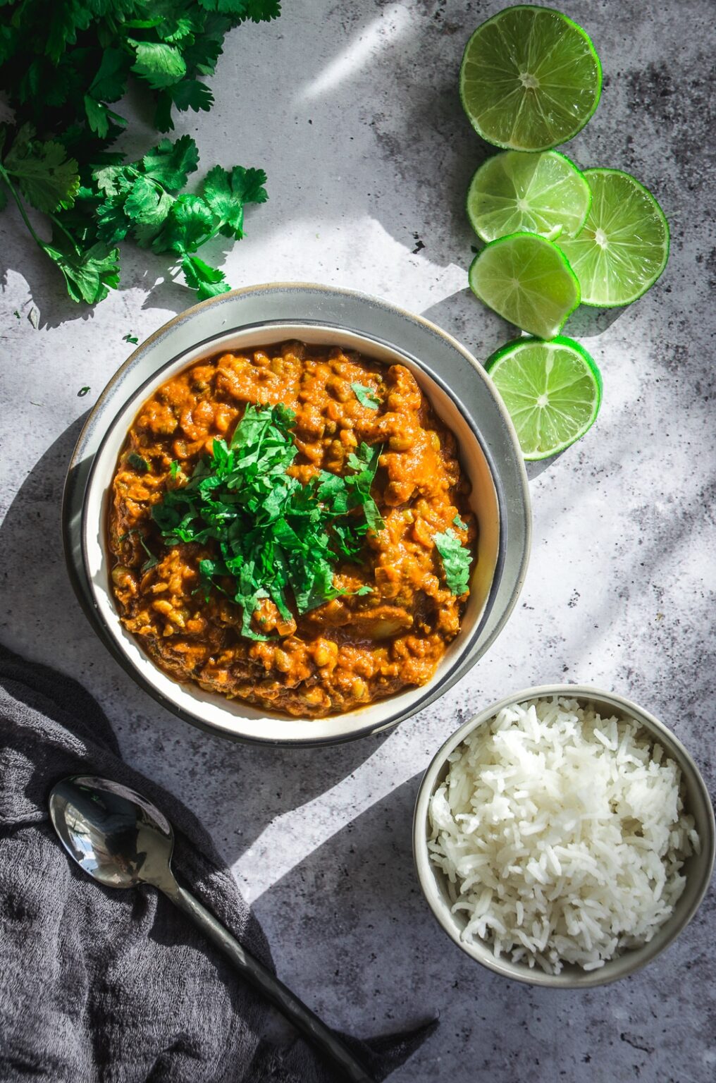 Easy and Healthy Vegan Cauliflower Mung Bean Curry - Calm Eats