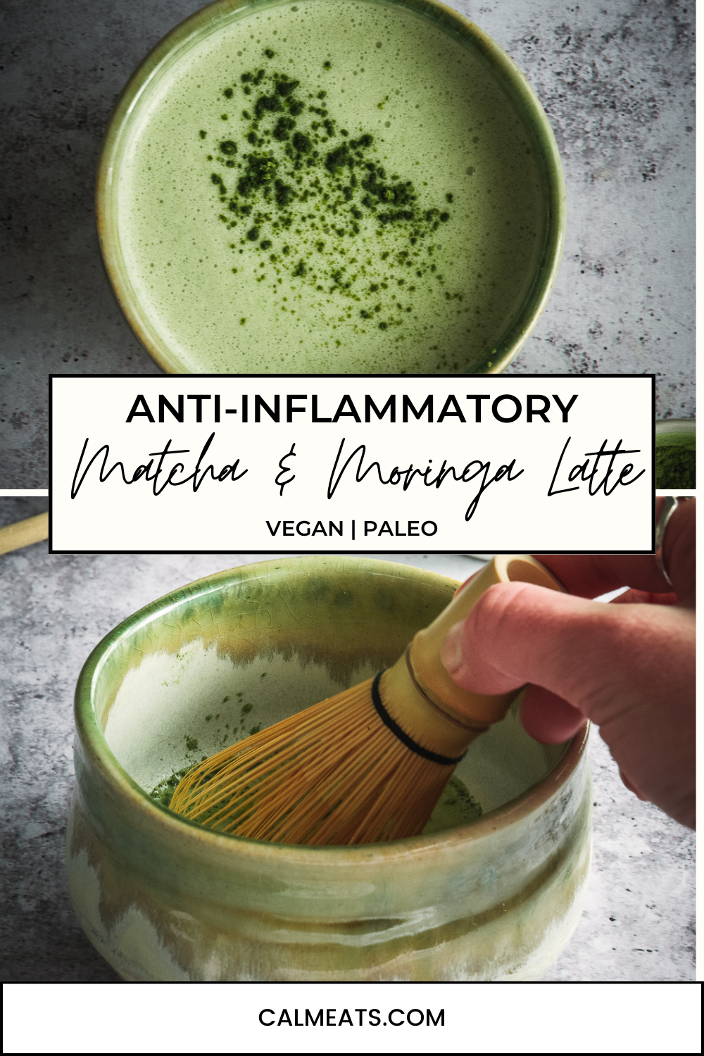 Matcha and Moringa Latte (Vegan) - Calm Eats