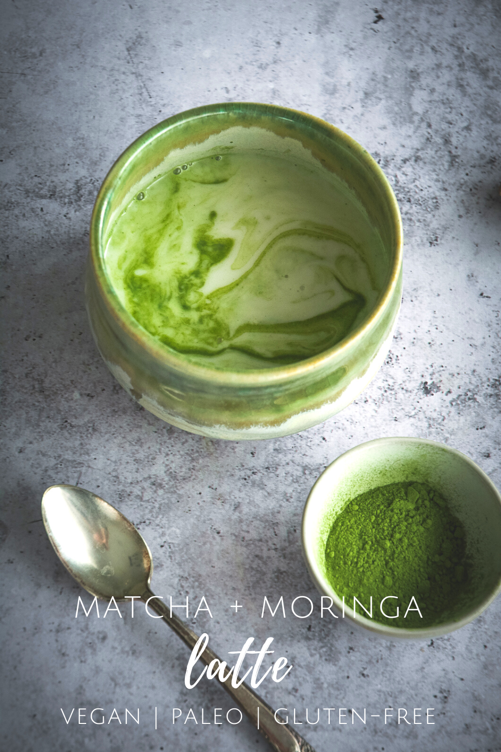 Matcha and Moringa Latte (Vegan) - Calm Eats