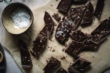 Quick 5 Ingredient Salted Vegan Chocolate - Calm Eats