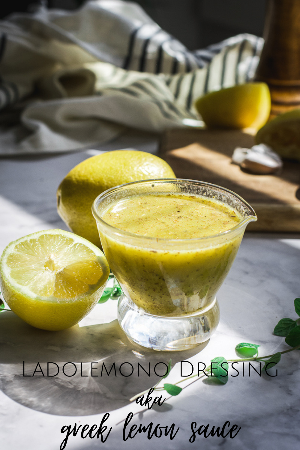 Simple Ladolemono Dressing - Calm Eats