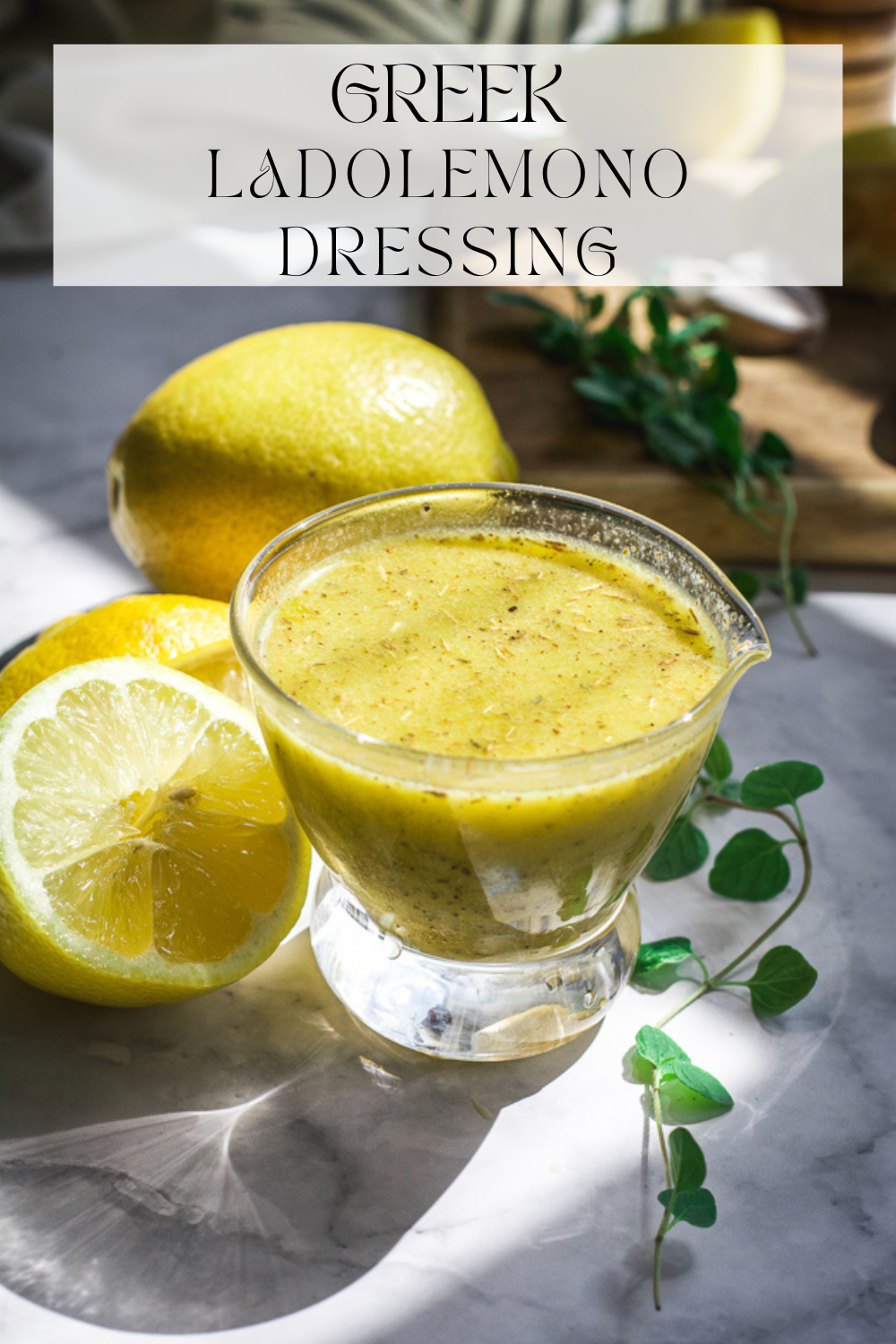 Simple Ladolemono Dressing - Calm Eats