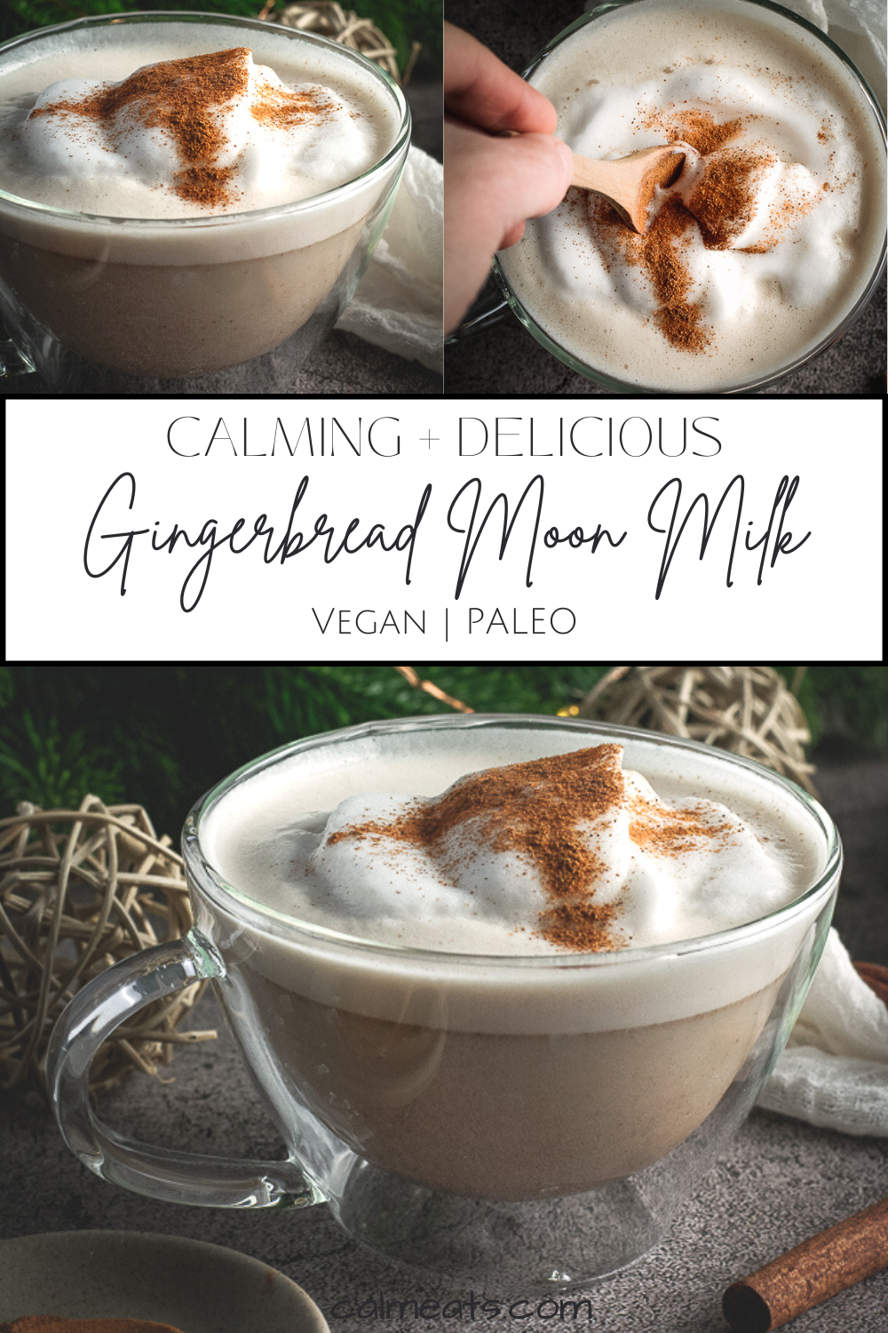 Delicious and Warming Gingerbread Moon Milk - Calm Eats