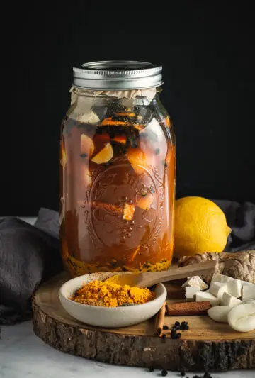 Mom's Gut Healing Elderberry Fire Cider Recipe - Calm Eats