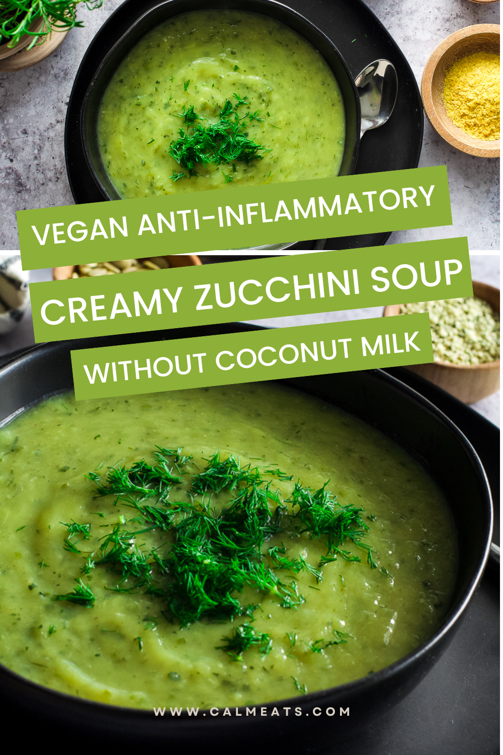 Anti-Inflammatory Creamy Zucchini Soup (Low-FODMAP Option) - Calm Eats